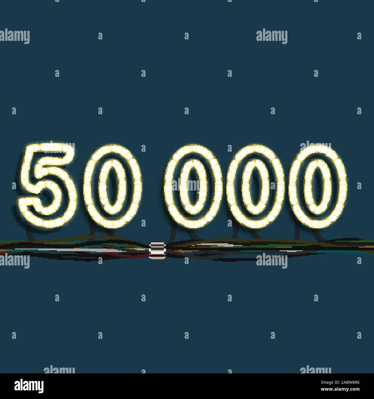 Number 50000 Stock Vector Images - Alamy