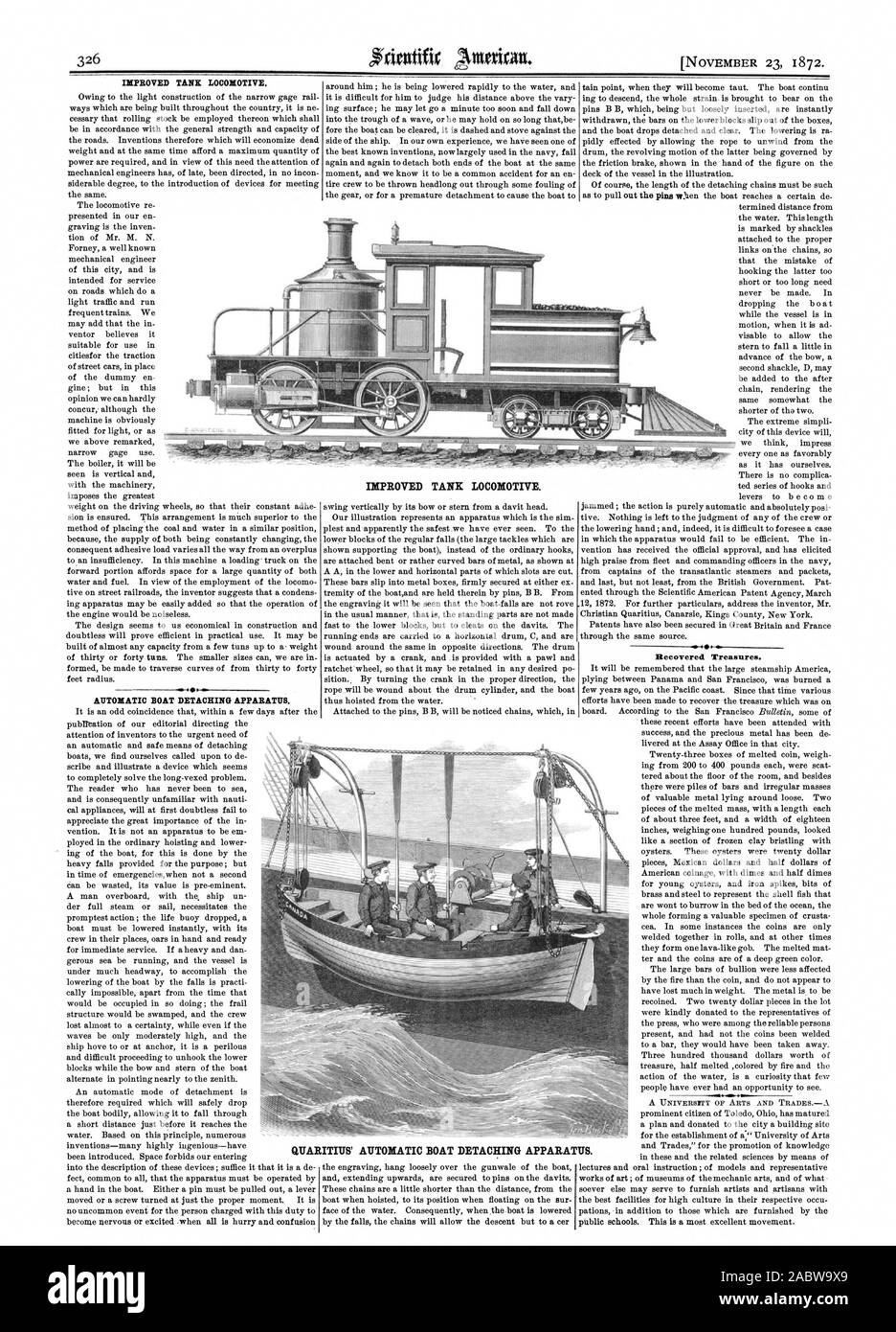 Automatic boat detaching apparatus Cut Out Stock Images & Pictures - Alamy