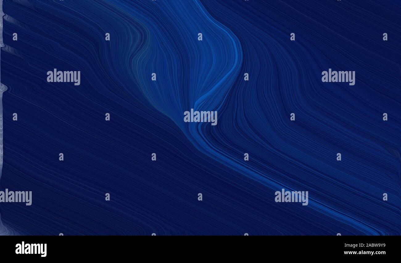 curvy background design with very dark blue, midnight blue and strong ...
