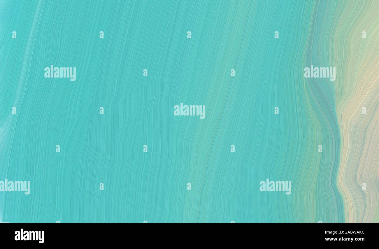 modern waves background illustration with medium turquoise, silver and ...