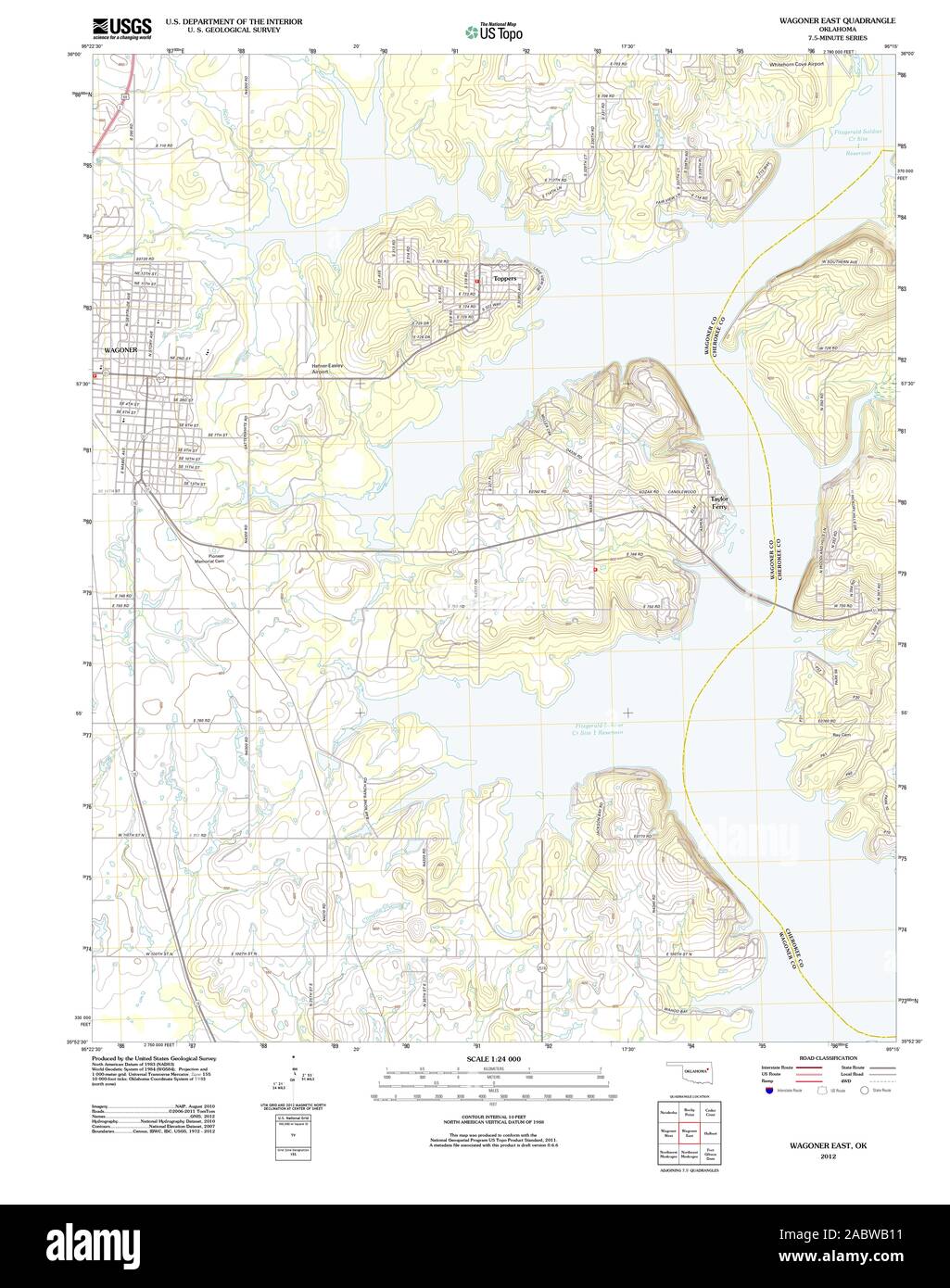 Wagoner map hi-res stock photography and images - Alamy