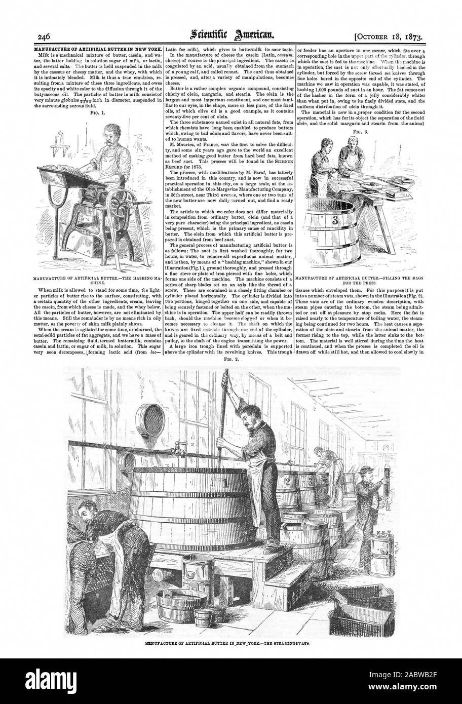 MANUFACTURE OF ARTIFICIAL BUTTER IN NEW YORK., scientific american ...