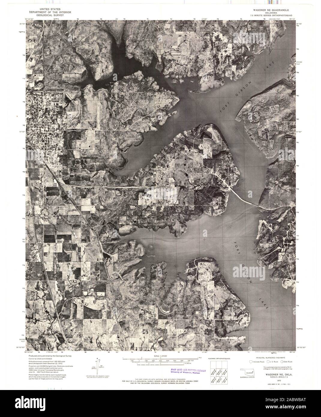 Map of wagoner hi-res stock photography and images - Alamy