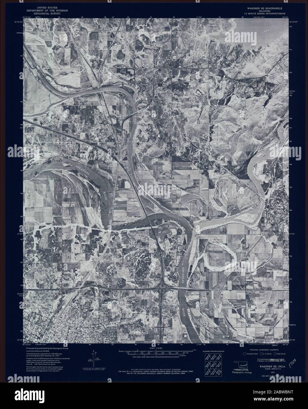 Map of wagoner oklahoma hi-res stock photography and images - Alamy