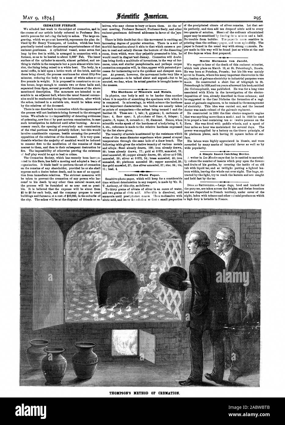 CREMATION FURNACE. tem. The Hardness of Minerals and Metals. Sensitive ...