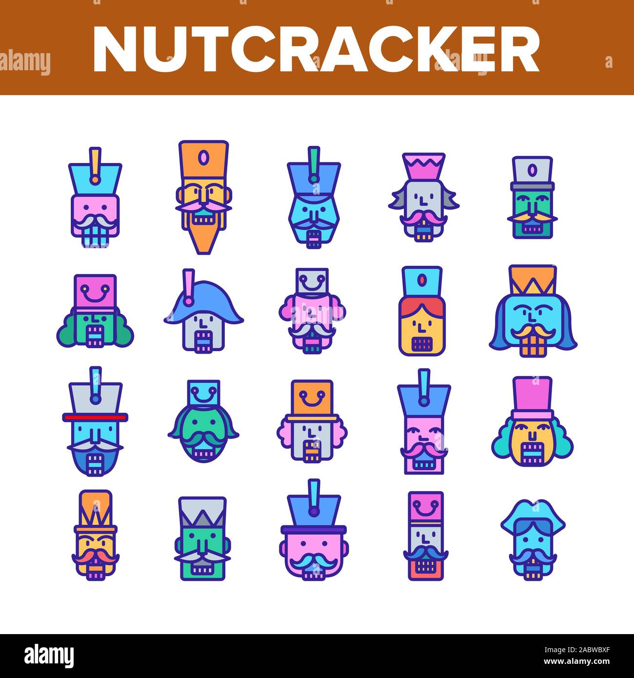 Cracking nuts Stock Vector Images - Alamy