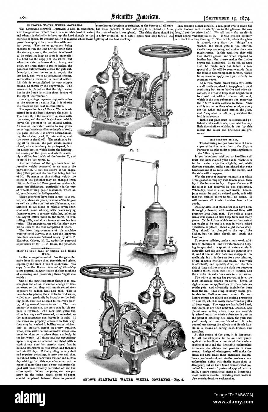 Improved water wheel governor hi-res stock photography and images - Alamy