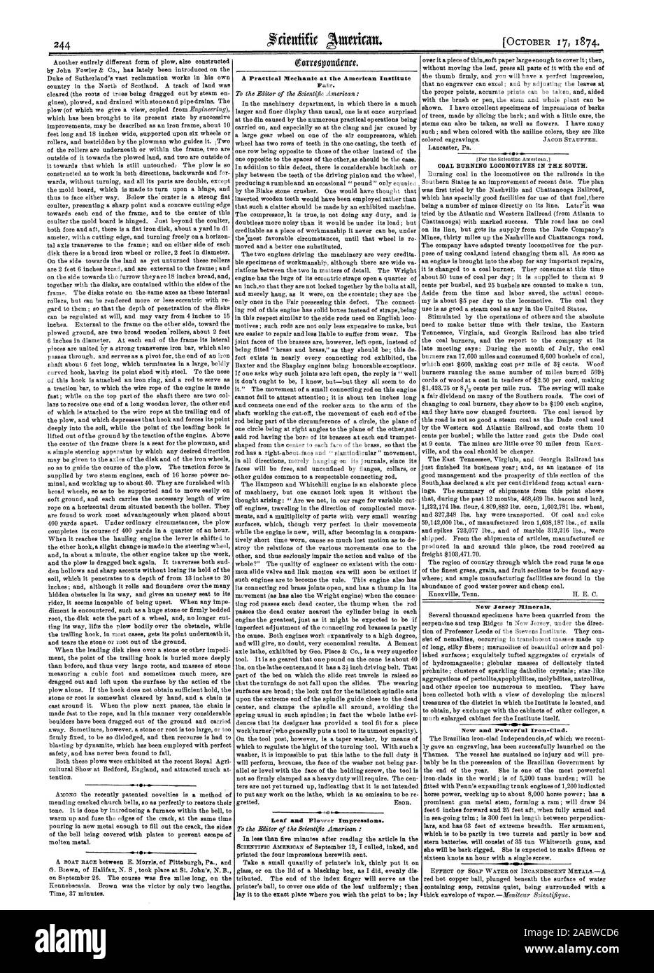 1874 10 17 hi-res stock photography and images - Alamy