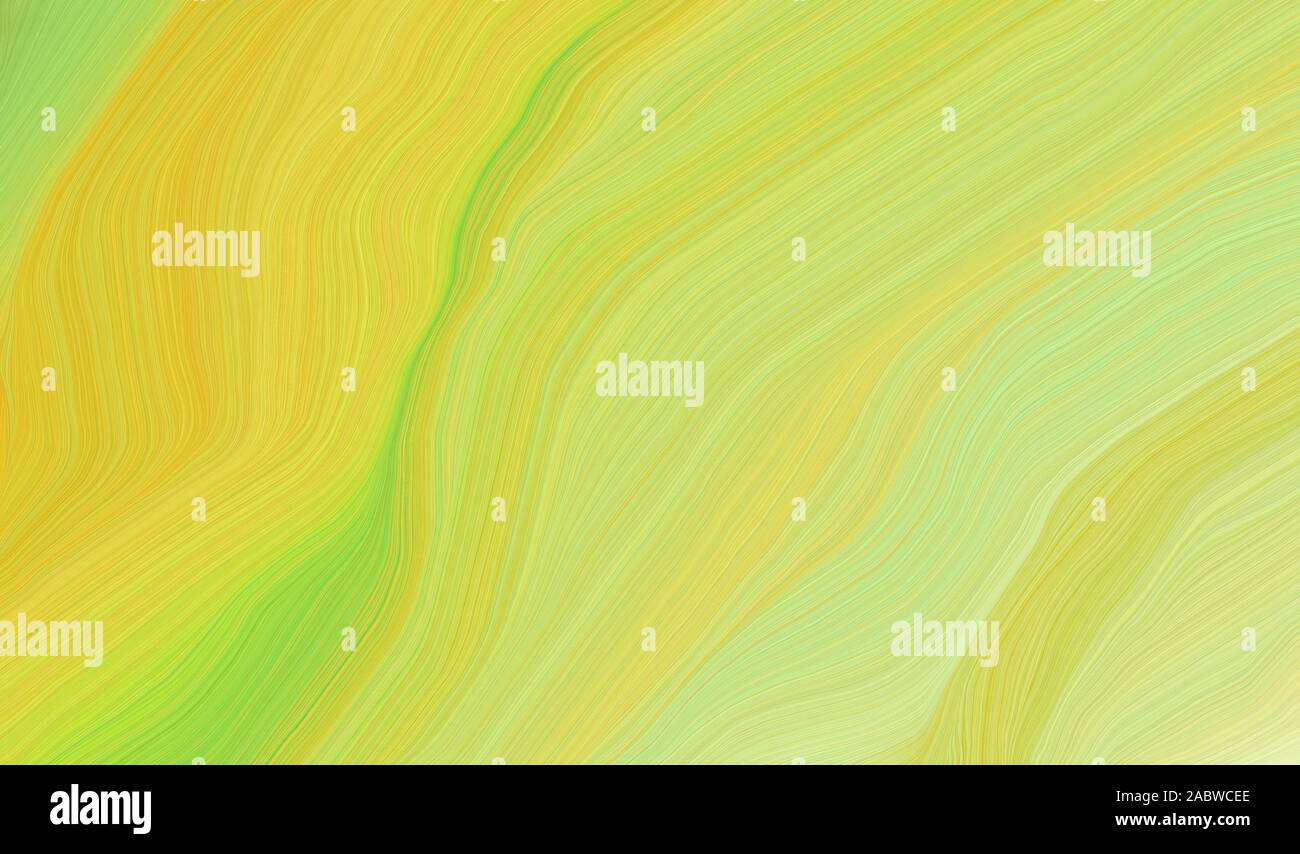 modern waves background design with dark khaki, pale golden rod and ...