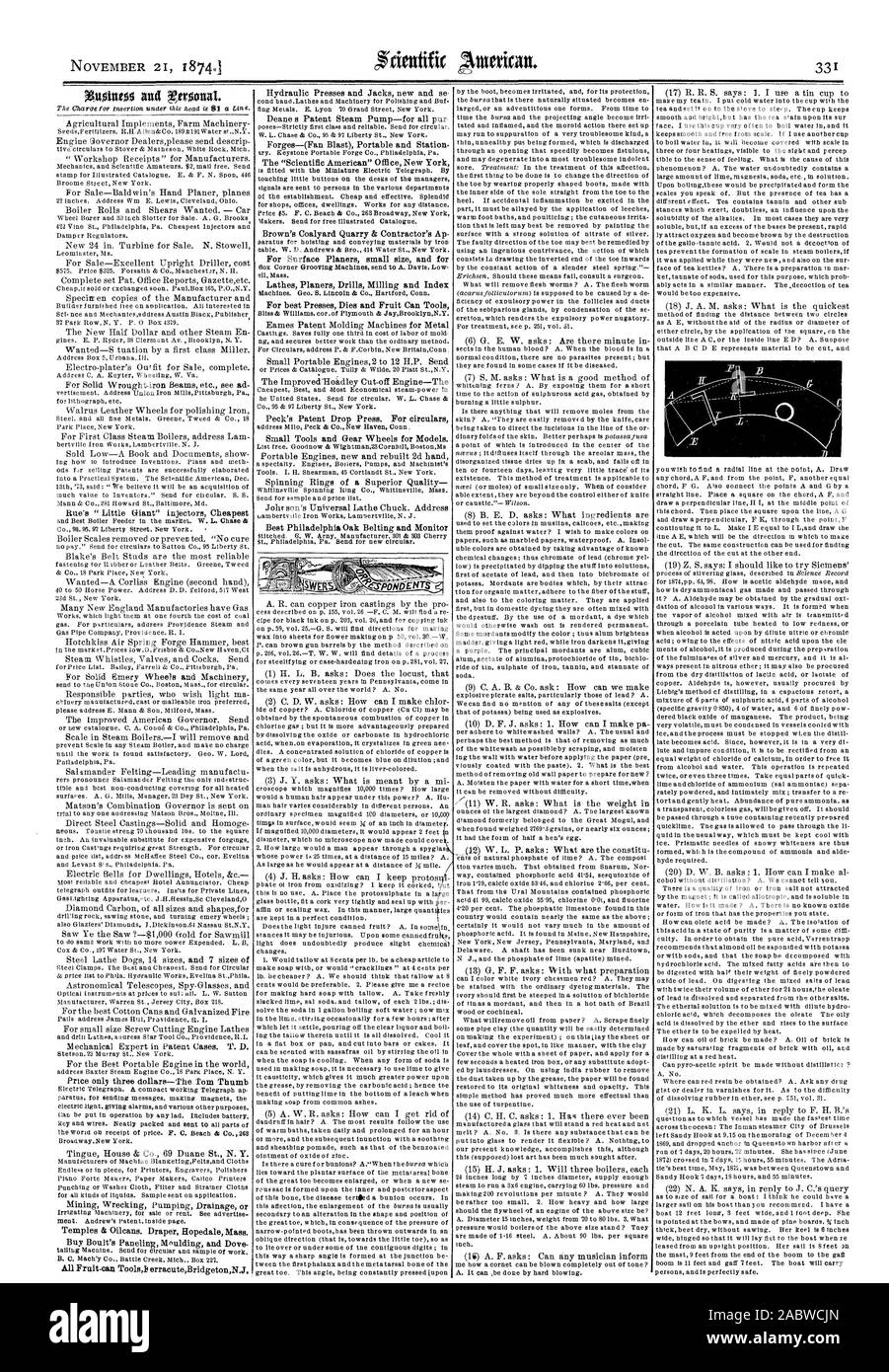 1874 11 21 hi-res stock photography and images - Alamy