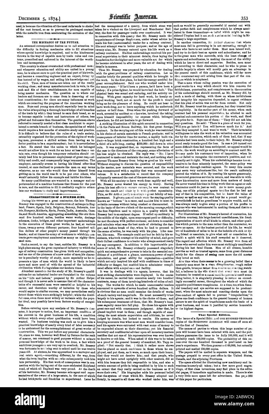 THE MECHANIC OF THE FUTURE. OHAILAOTEBISTIOS OS A BUSINESTING. That ...