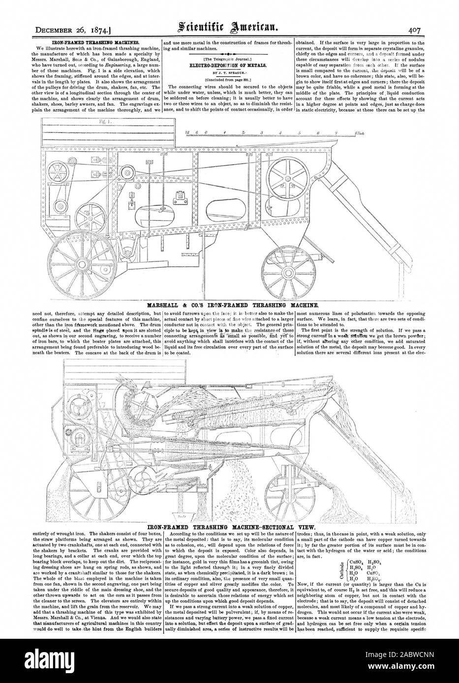 Marshall thrashing machine hi-res stock photography and images - Alamy