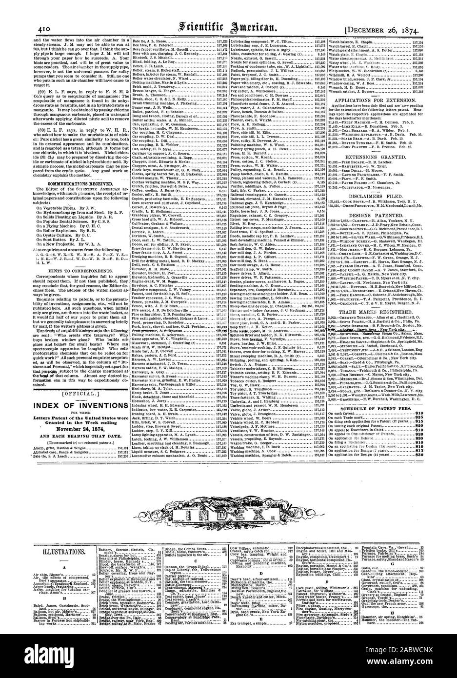 12 1874 schedule hi-res stock photography and images - Alamy