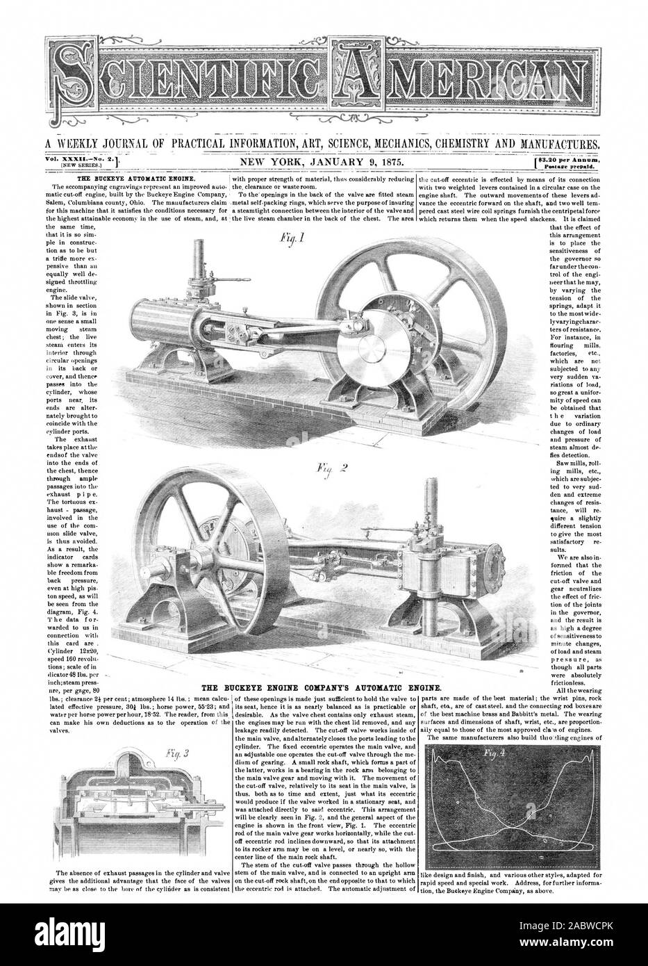 Buckeye engine companys automatic engine hi-res stock photography and ...