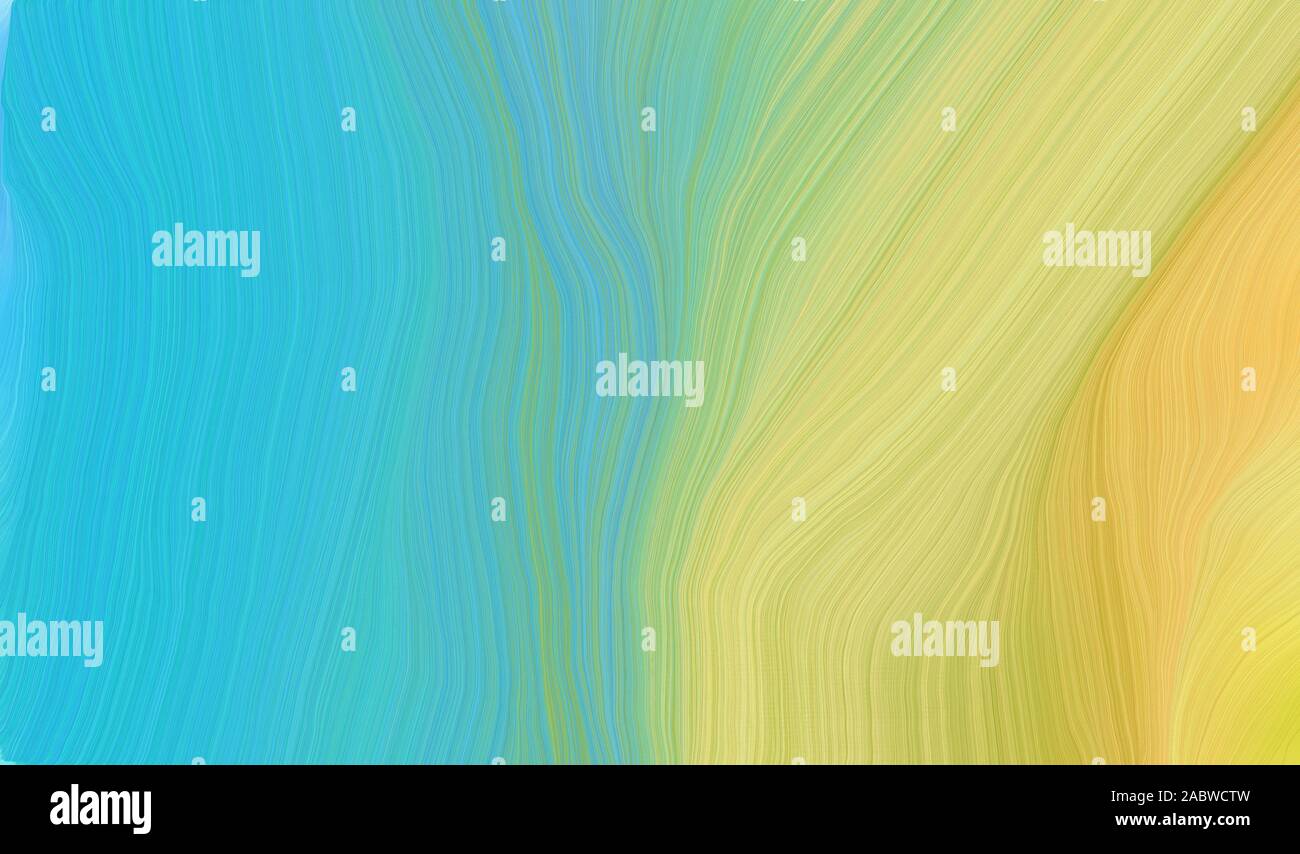 curvy background illustration with medium turquoise, burly wood and ...