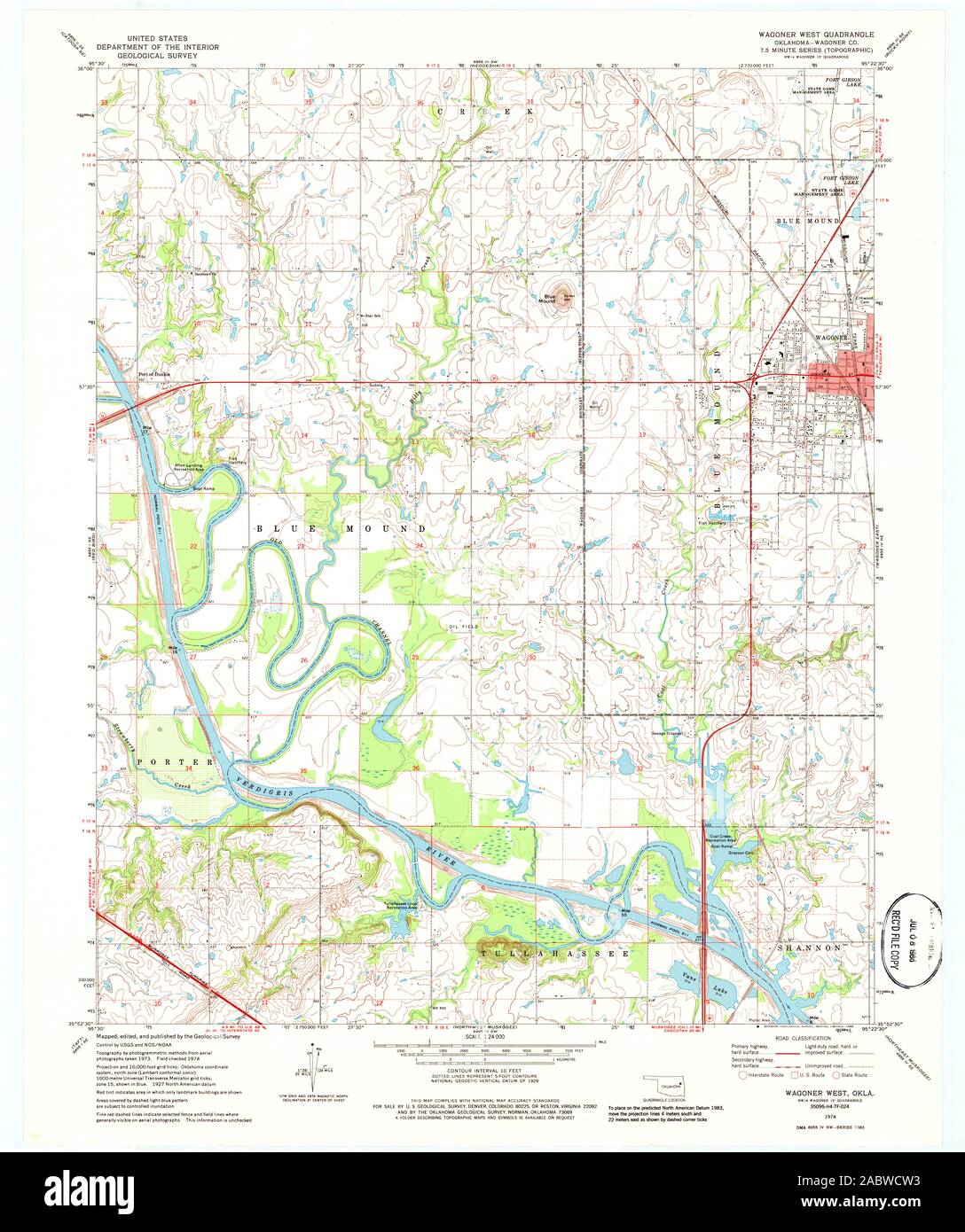 Map of wagoner hi-res stock photography and images - Alamy