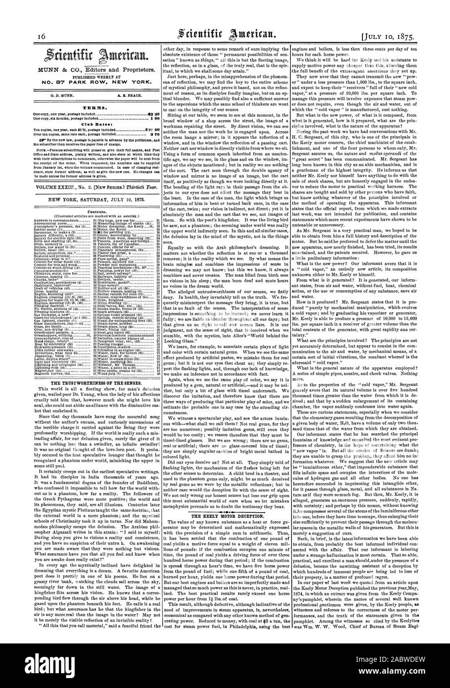 Keely motor deception Cut Out Stock Images & Pictures - Alamy