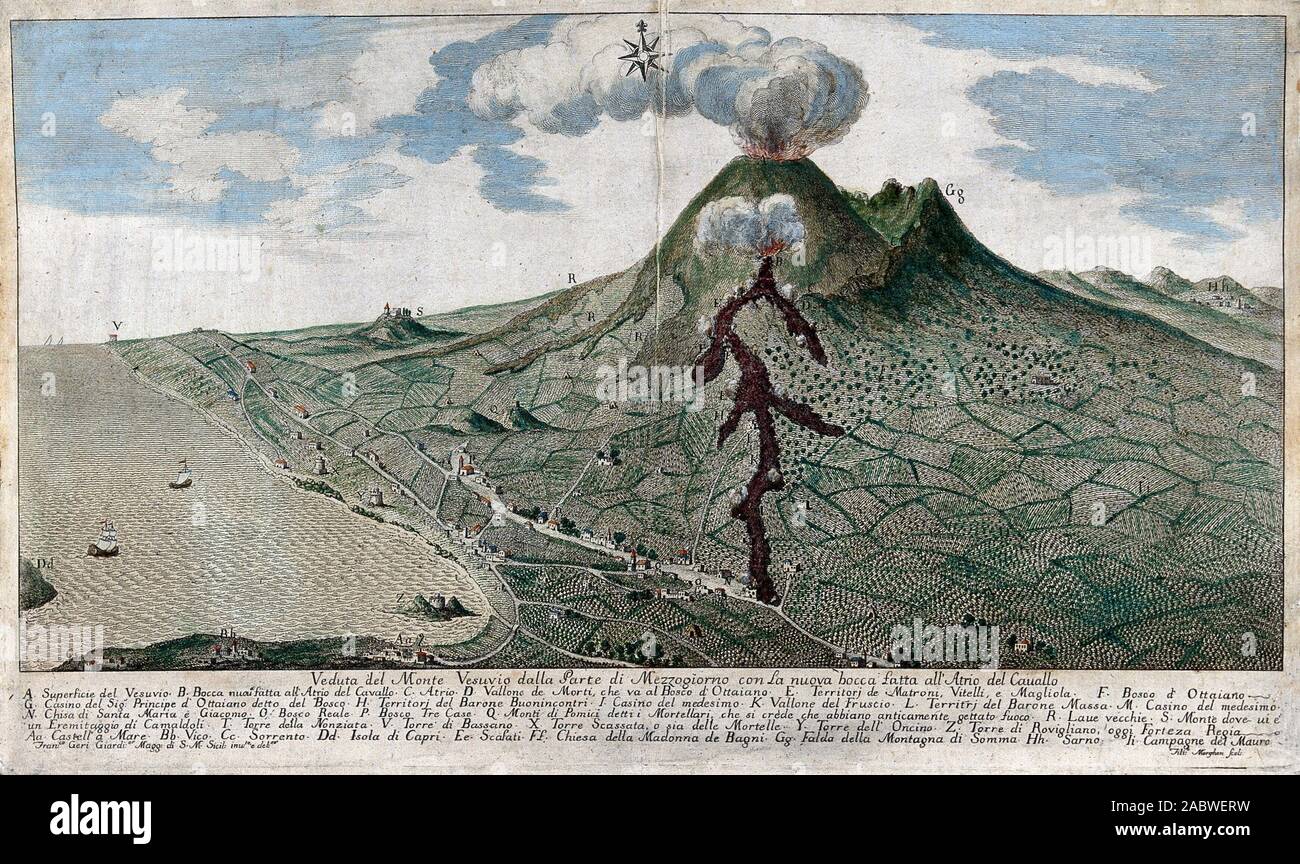Vesuvius erupting hi-res stock photography and images - Alamy