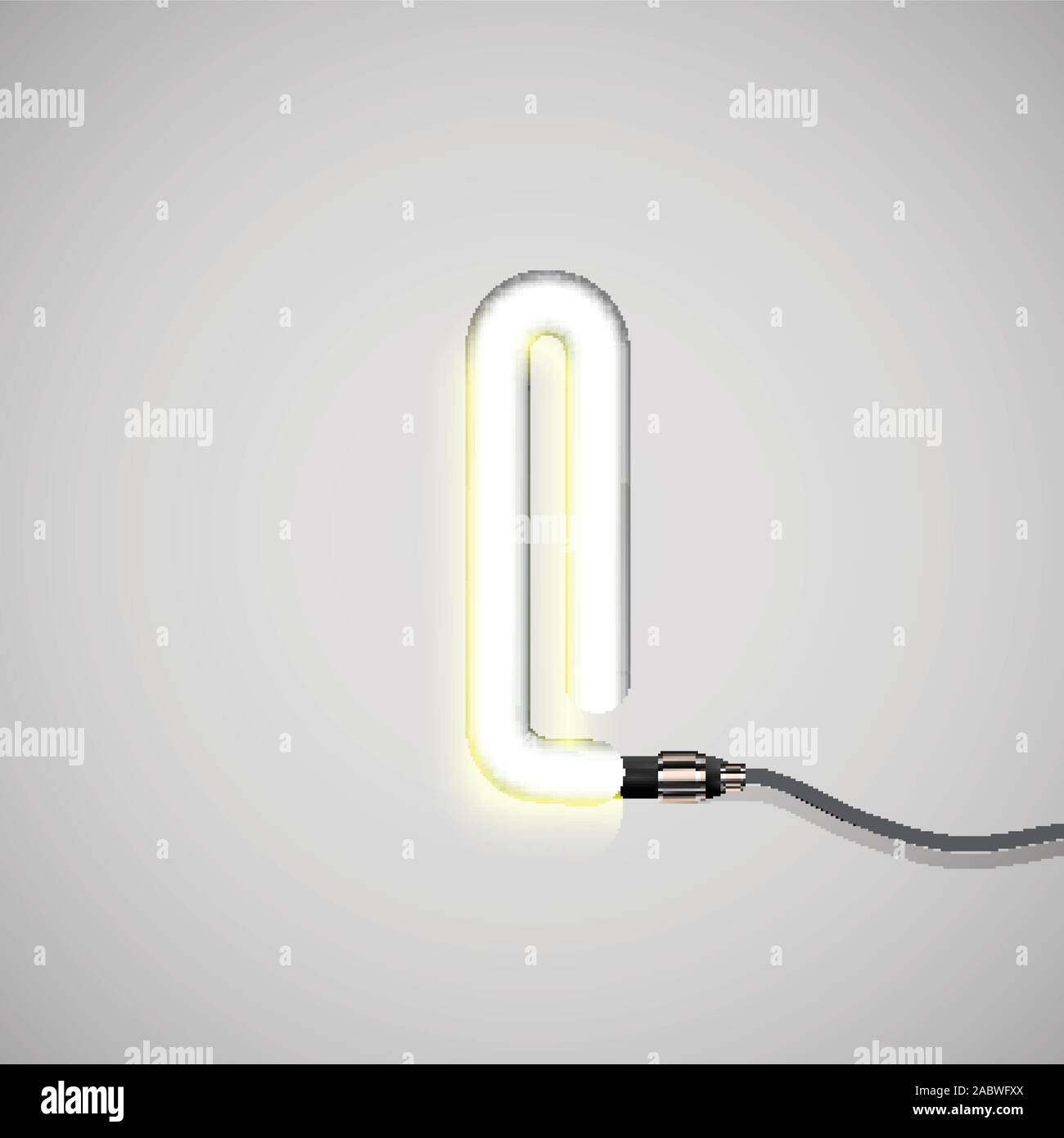 Realistic neon character, vector Stock Vector Image & Art - Alamy