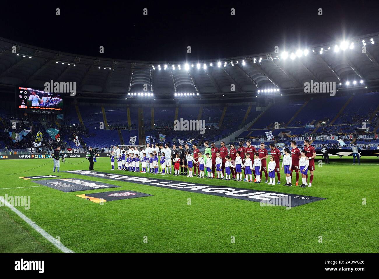 Players of ss lazio line up hi-res stock photography and images - Alamy