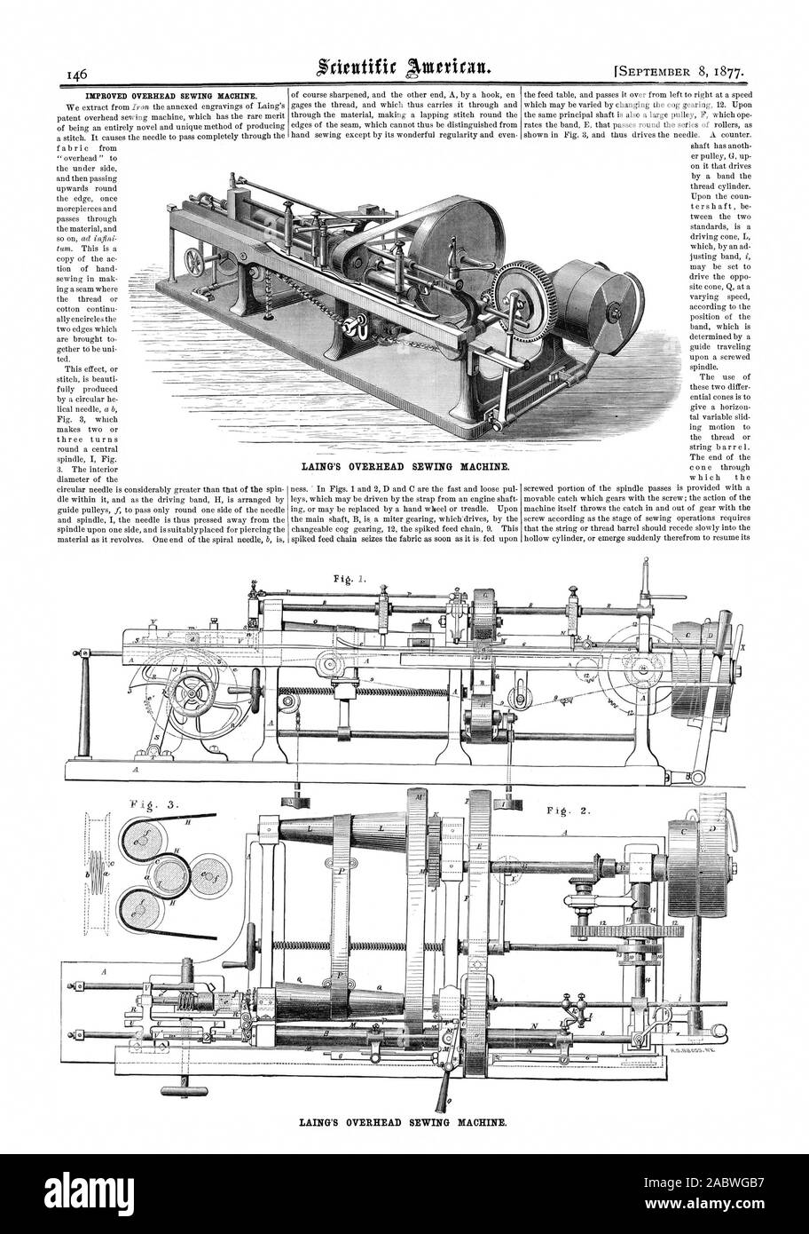 146 improved overhead sewing machine hi-res stock photography and ...