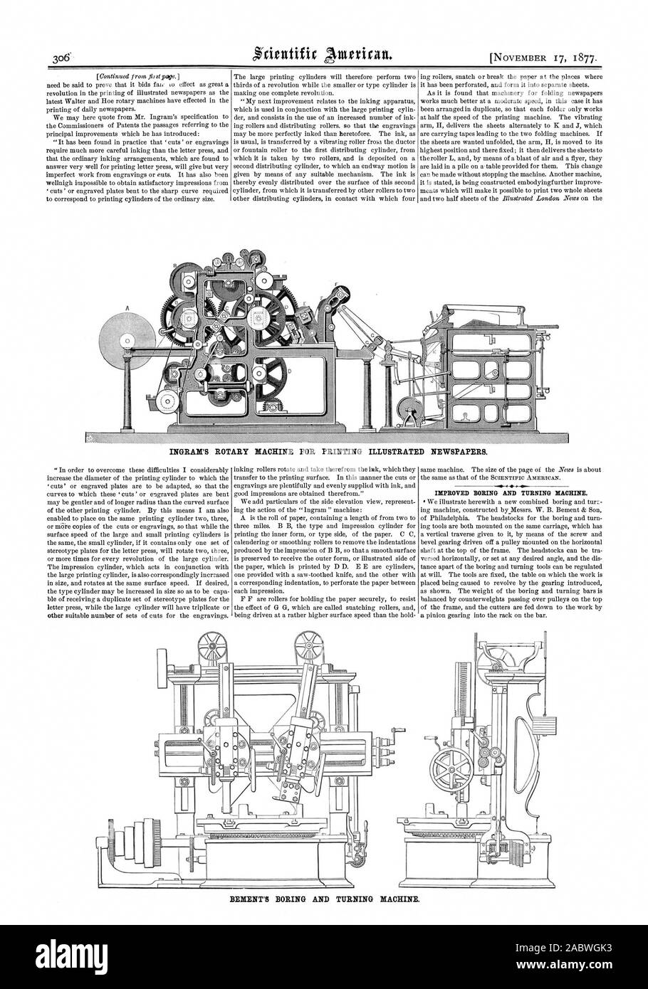 Rotary Printing Machine Black and White Stock Photos & Images - Alamy