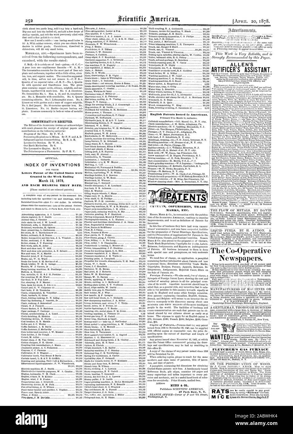 English patents issued io americans hi-res stock photography and images ...