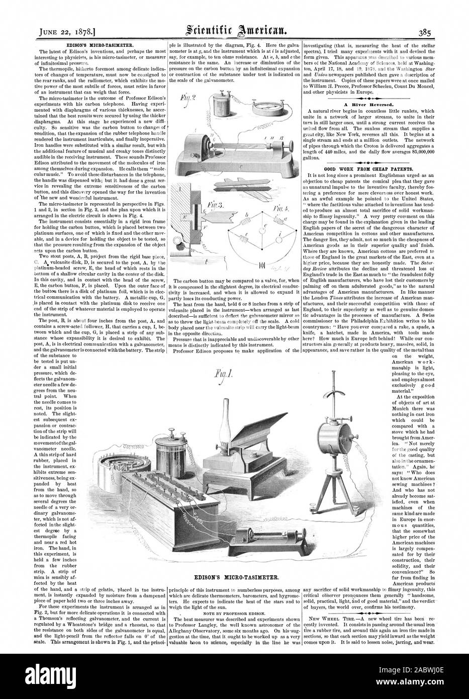 Edisons micro tasimeter hi-res stock photography and images - Alamy