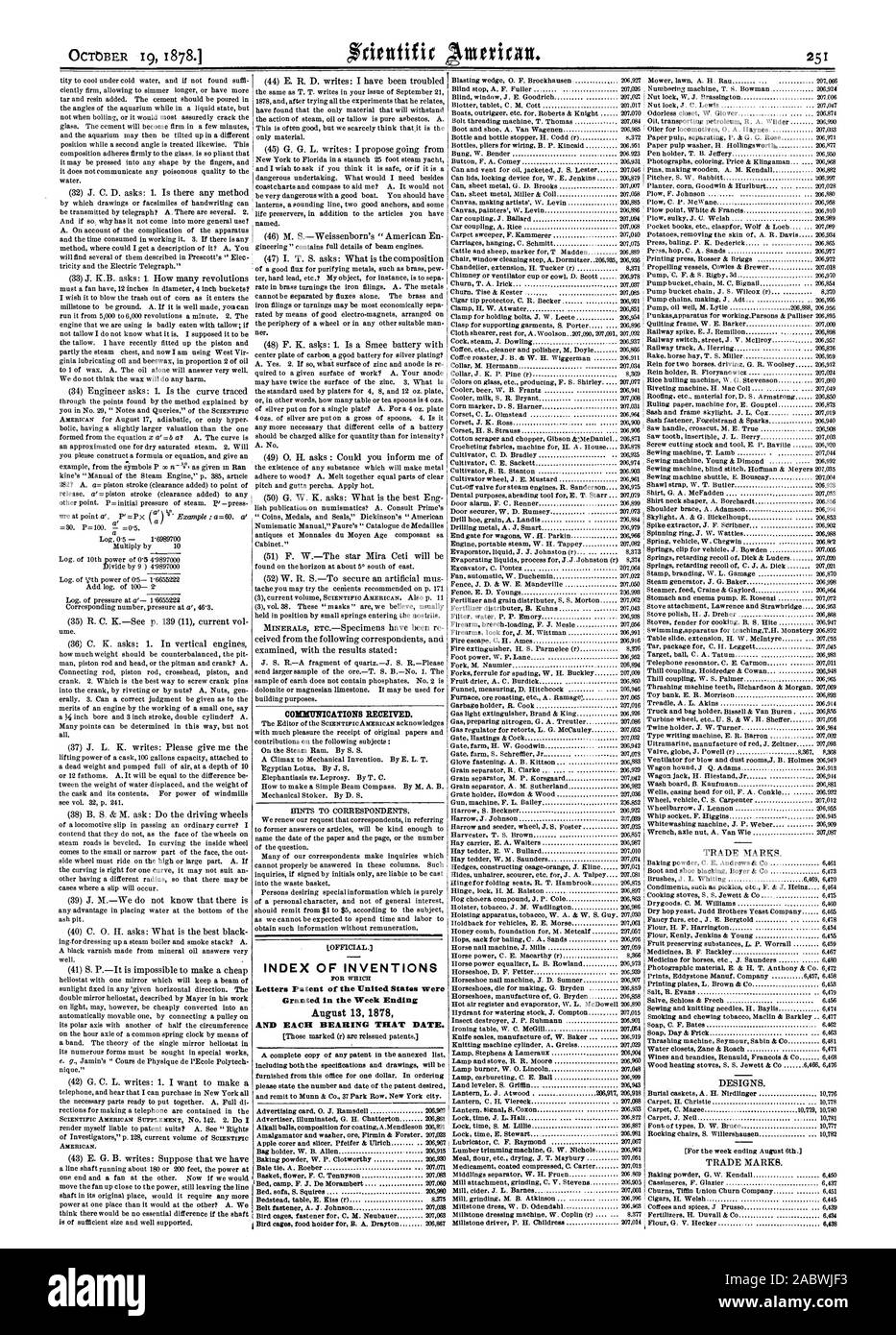 October 1878 Black and White Stock Photos & Images - Alamy