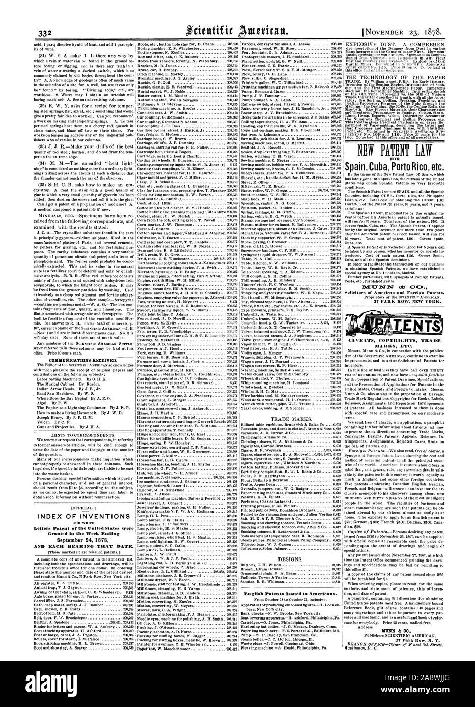 Trade marks english patents issued hi-res stock photography and images ...