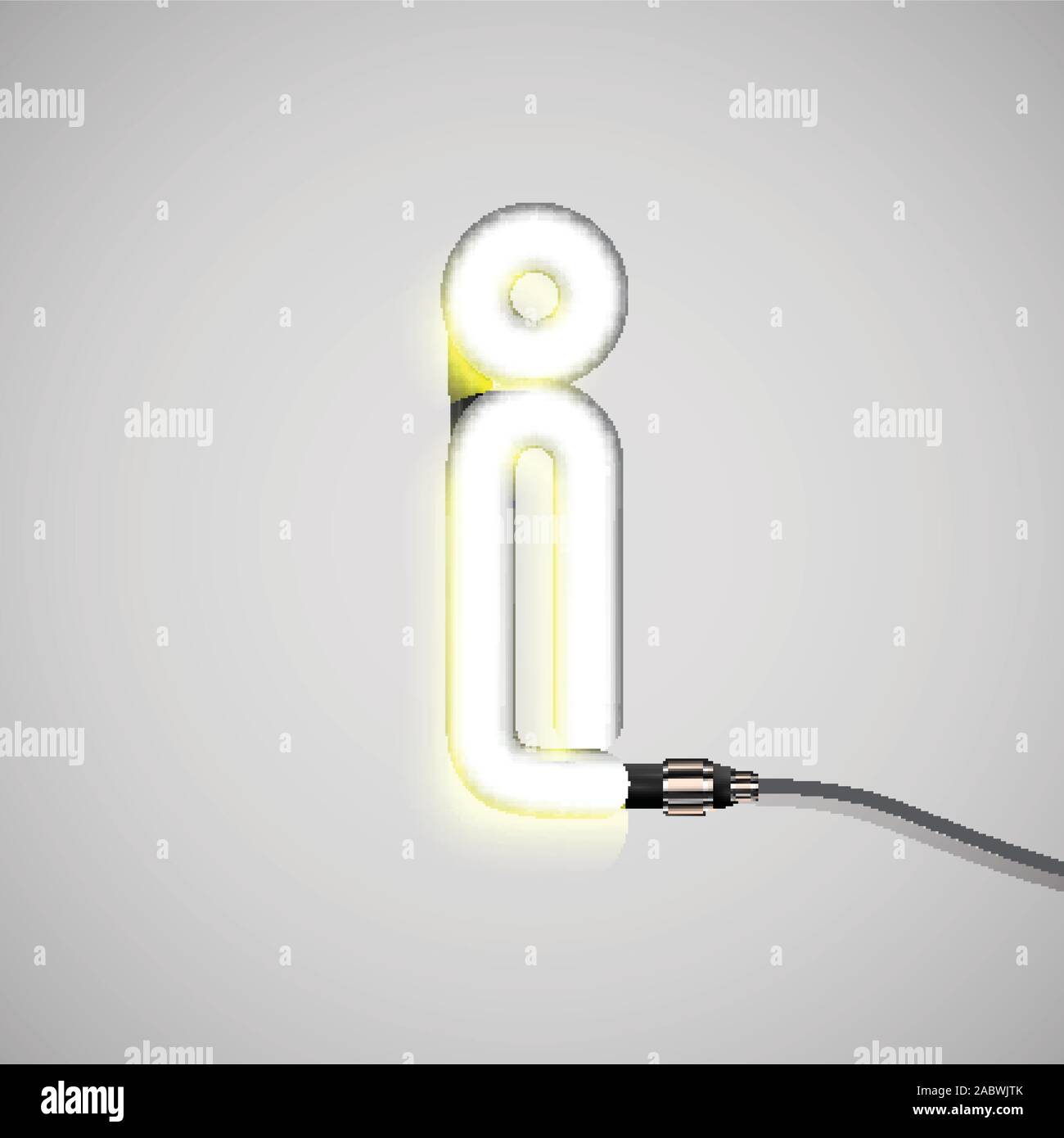 Realistic neon character, vector Stock Vector Image & Art - Alamy
