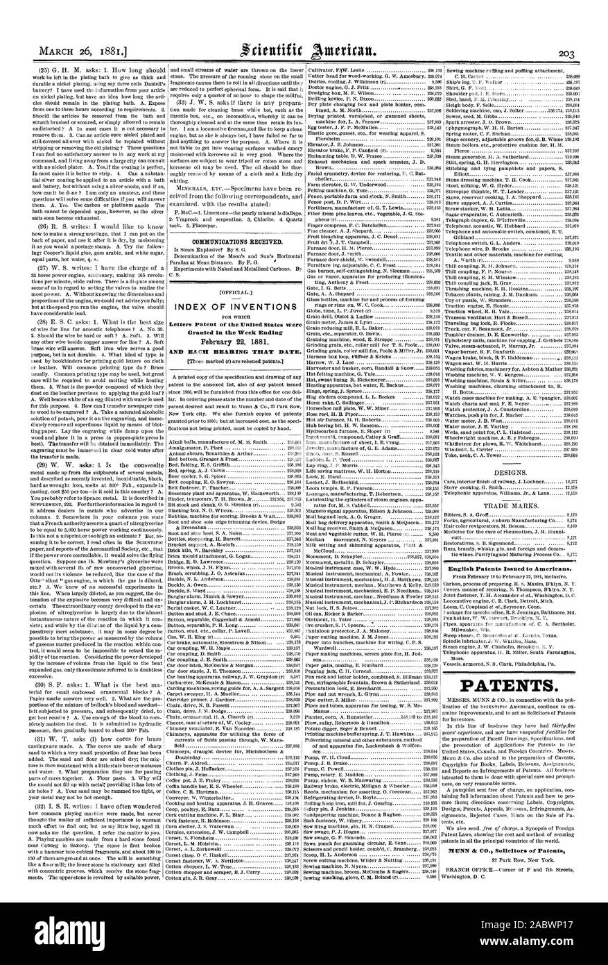 Each bearing that date english patents issued hi-res stock photography ...