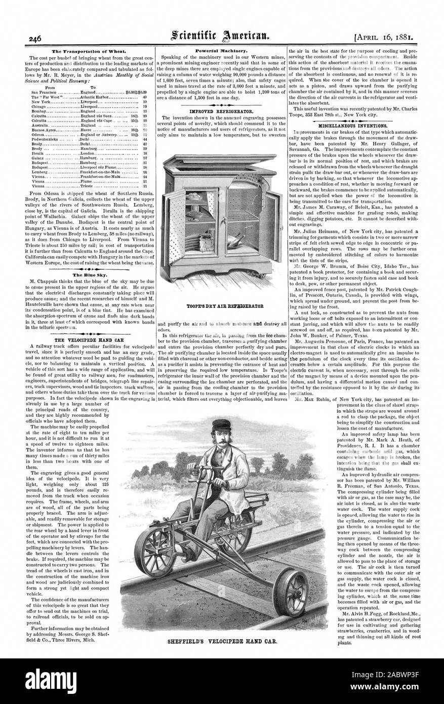 Improved refrigerator car Cut Out Stock Images & Pictures - Alamy