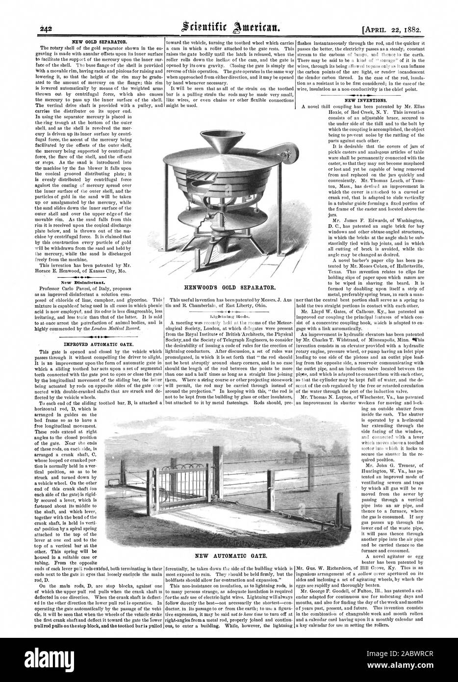 New Disinfectant. pull rod pulls on the stop block and the toothed bar ...