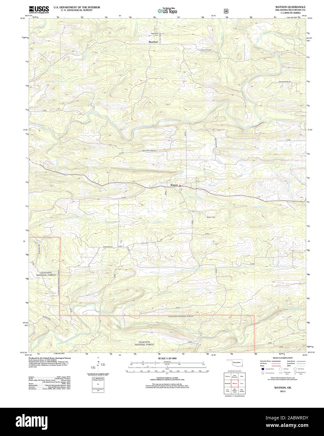Map of watson Cut Out Stock Images & Pictures - Alamy