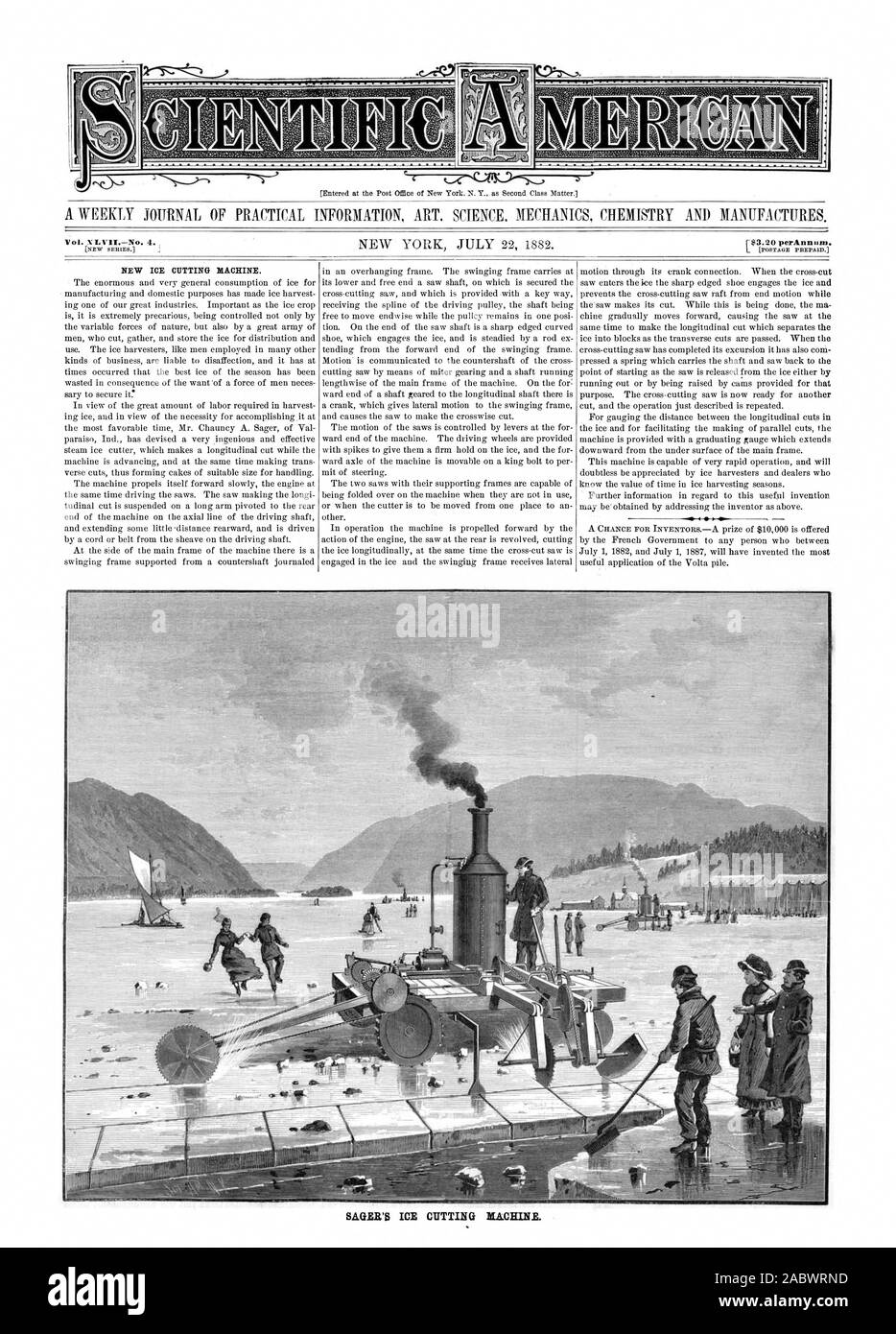 Sagers ice cutting machine hi-res stock photography and images - Alamy