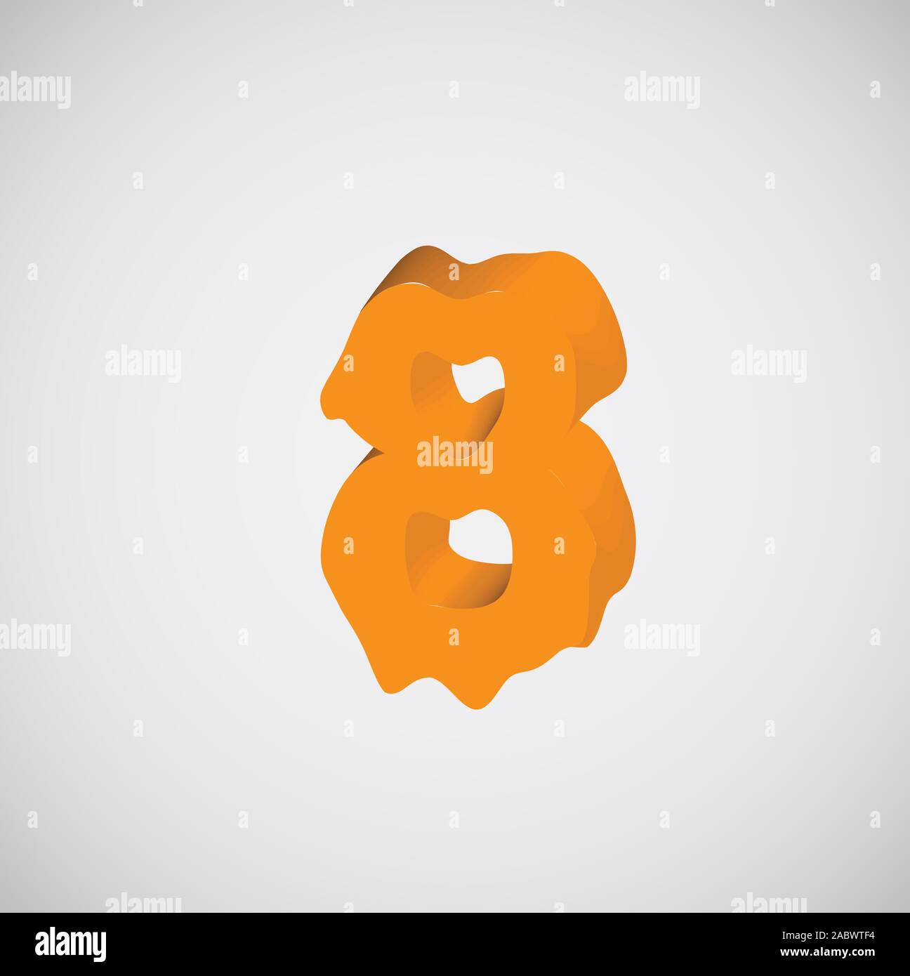 Melting orange character, vector Stock Vector Image & Art - Alamy