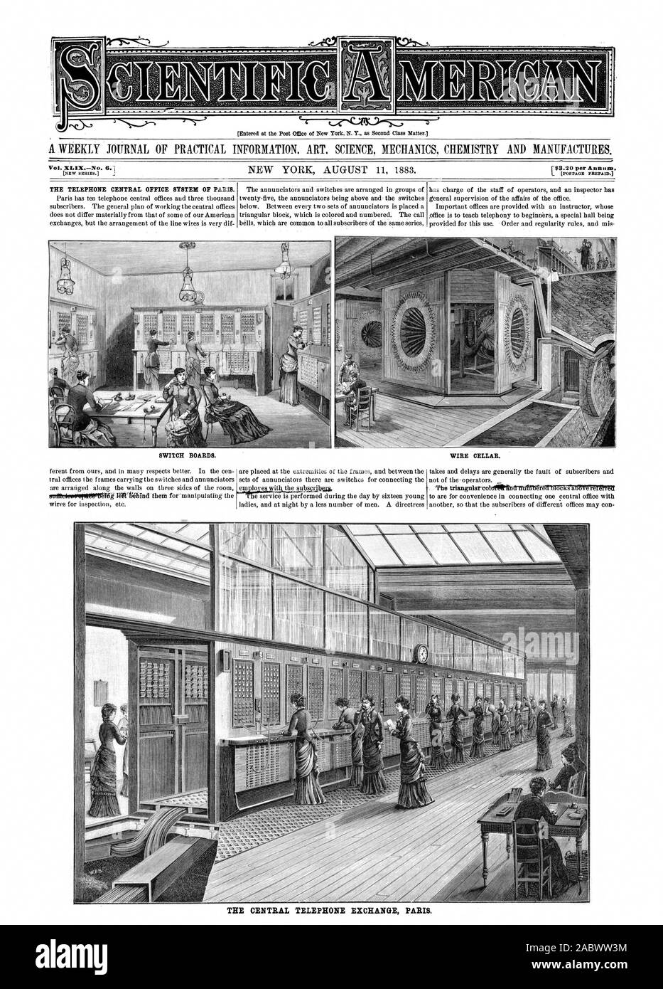 Central telephone exchange paris hi-res stock photography and images ...