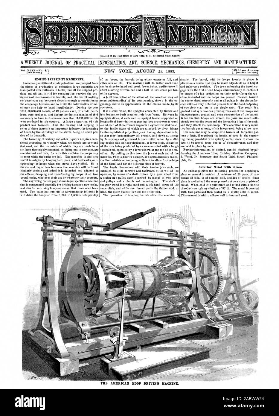 American hoop driving machine hi-res stock photography and images - Alamy