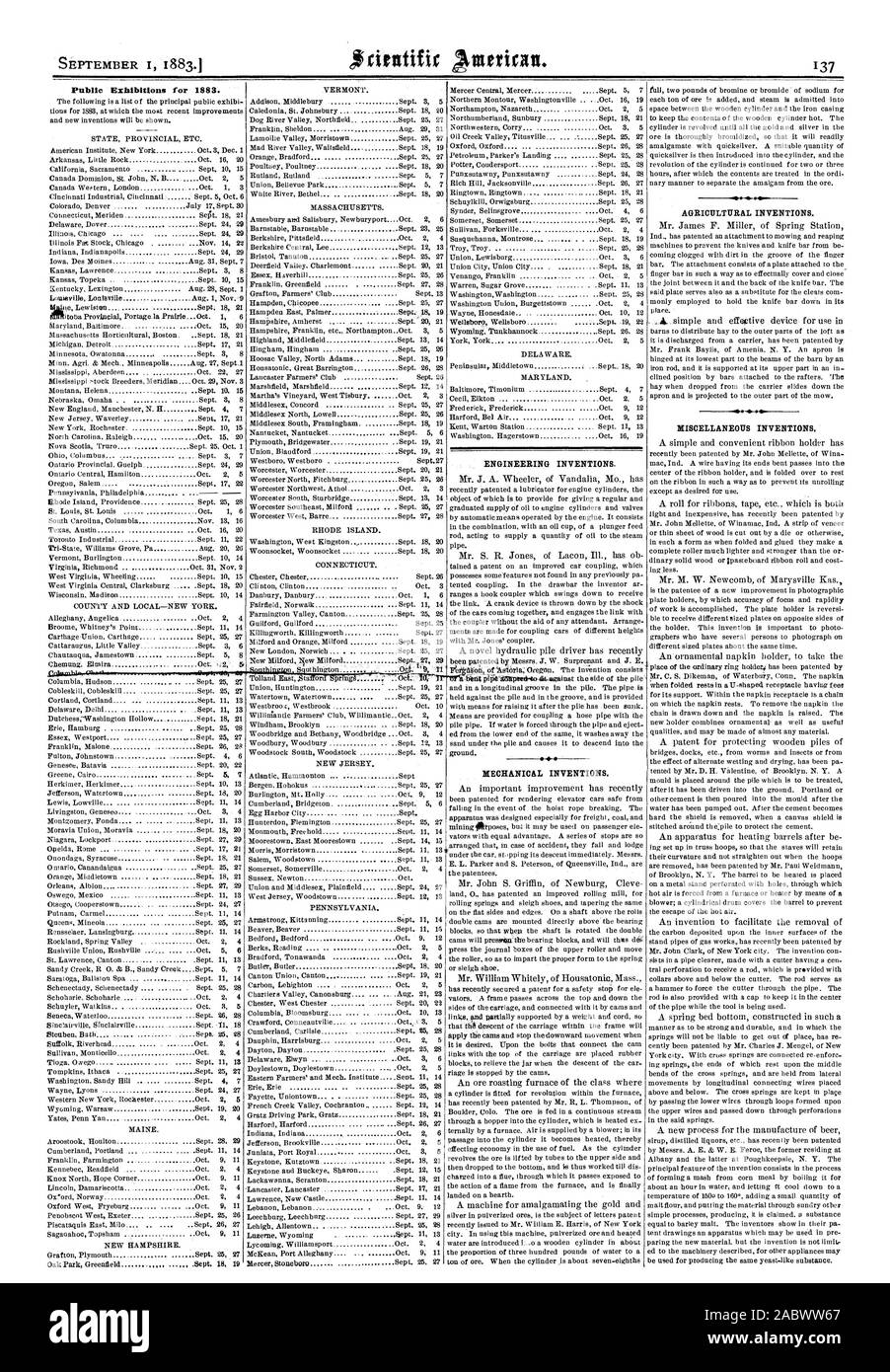 Mechanical inventions agricultural inventions Black and White Stock ...