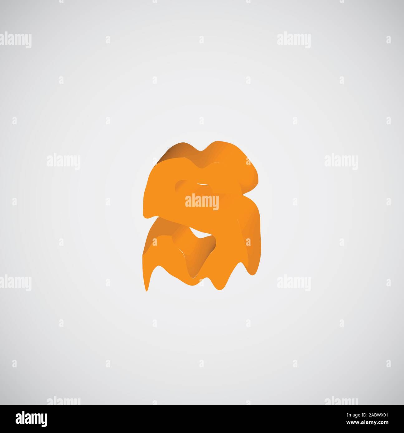 Melting orange character, vector Stock Vector Image & Art - Alamy