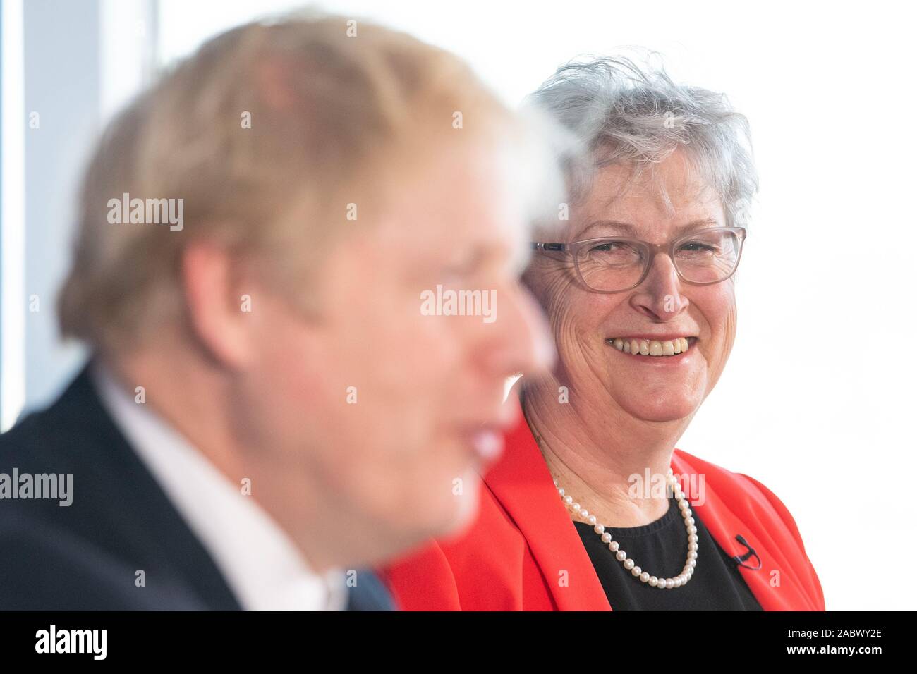 Prime Minister Boris Johnson and former Labour MP, Gisela Stuart ...