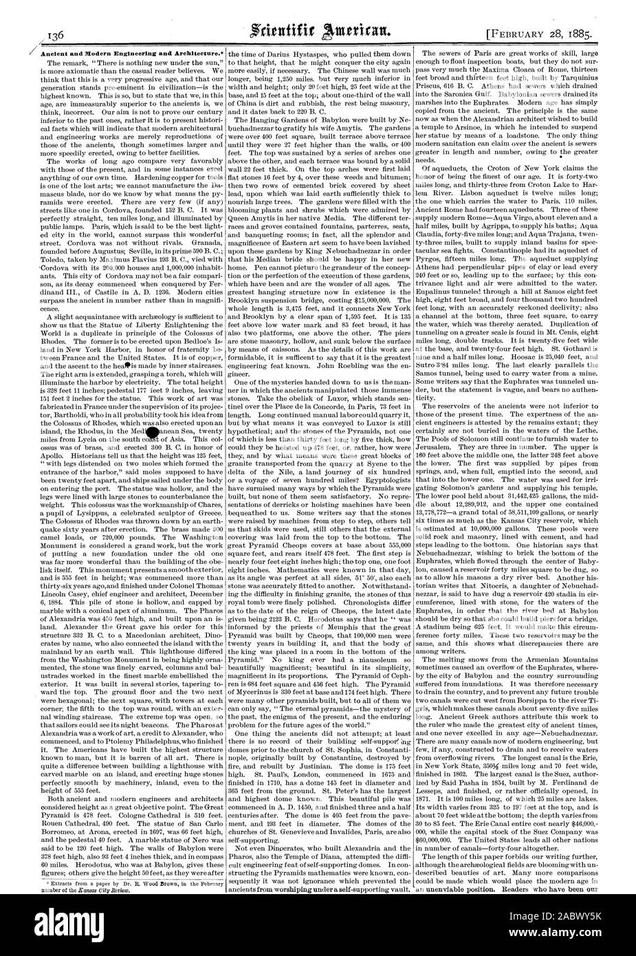 Ancient and Modern Engineering and Architecture., scientific american ...