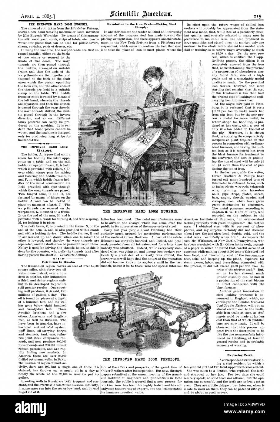 THE IMPROVED HAND LOOM EUGENIE. THE IMPROVED HAND LOOM PENELOPE ...