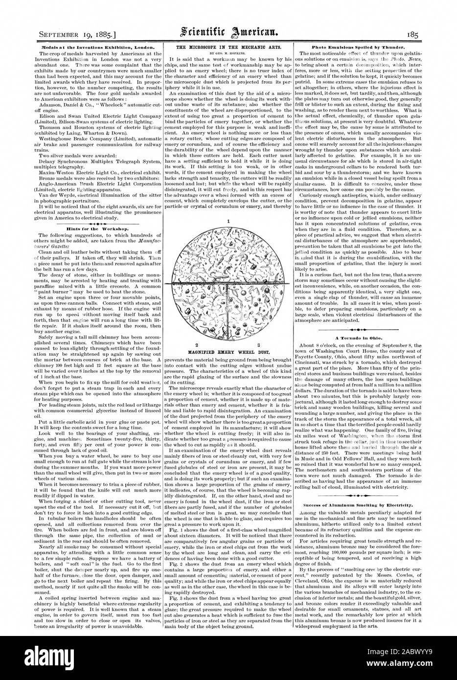 Magnified emery wheel dust hi-res stock photography and images - Alamy