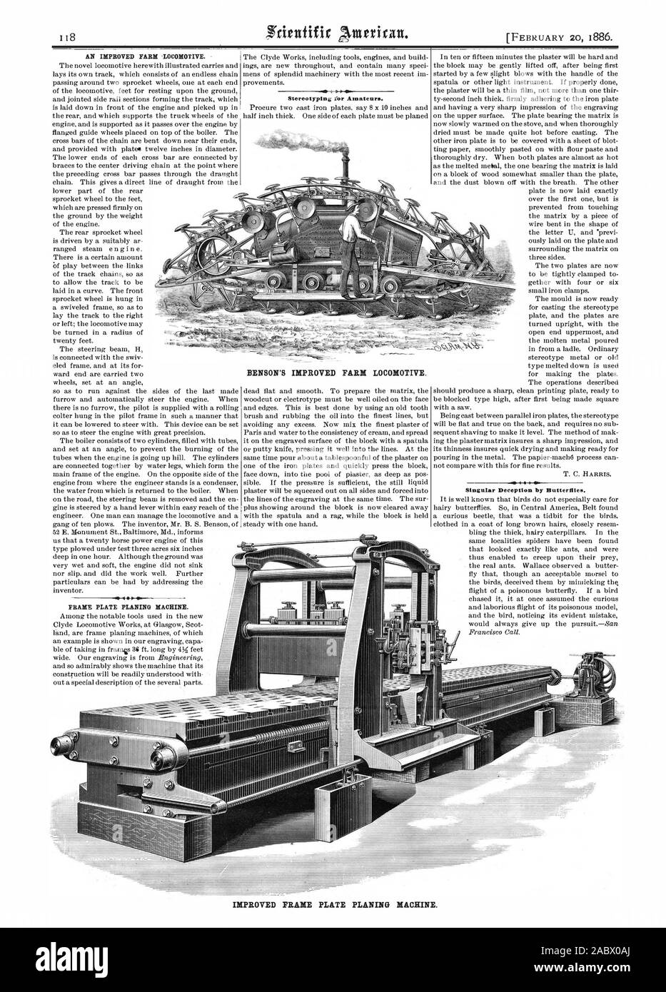 Bensons improved farm locomotive hi-res stock photography and images ...