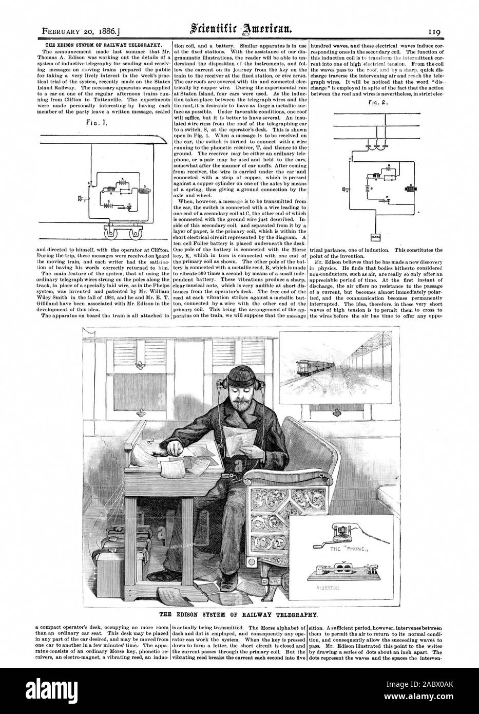THE EDISON SYSTEM OF RAILWAY TELEORAPHY. 8 THE EDISON SYSTEM OF RAILWAY ...
