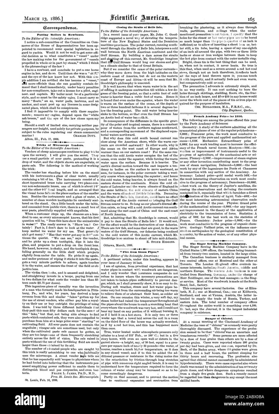 1886 singer sewing machine hi-res stock photography and images - Alamy