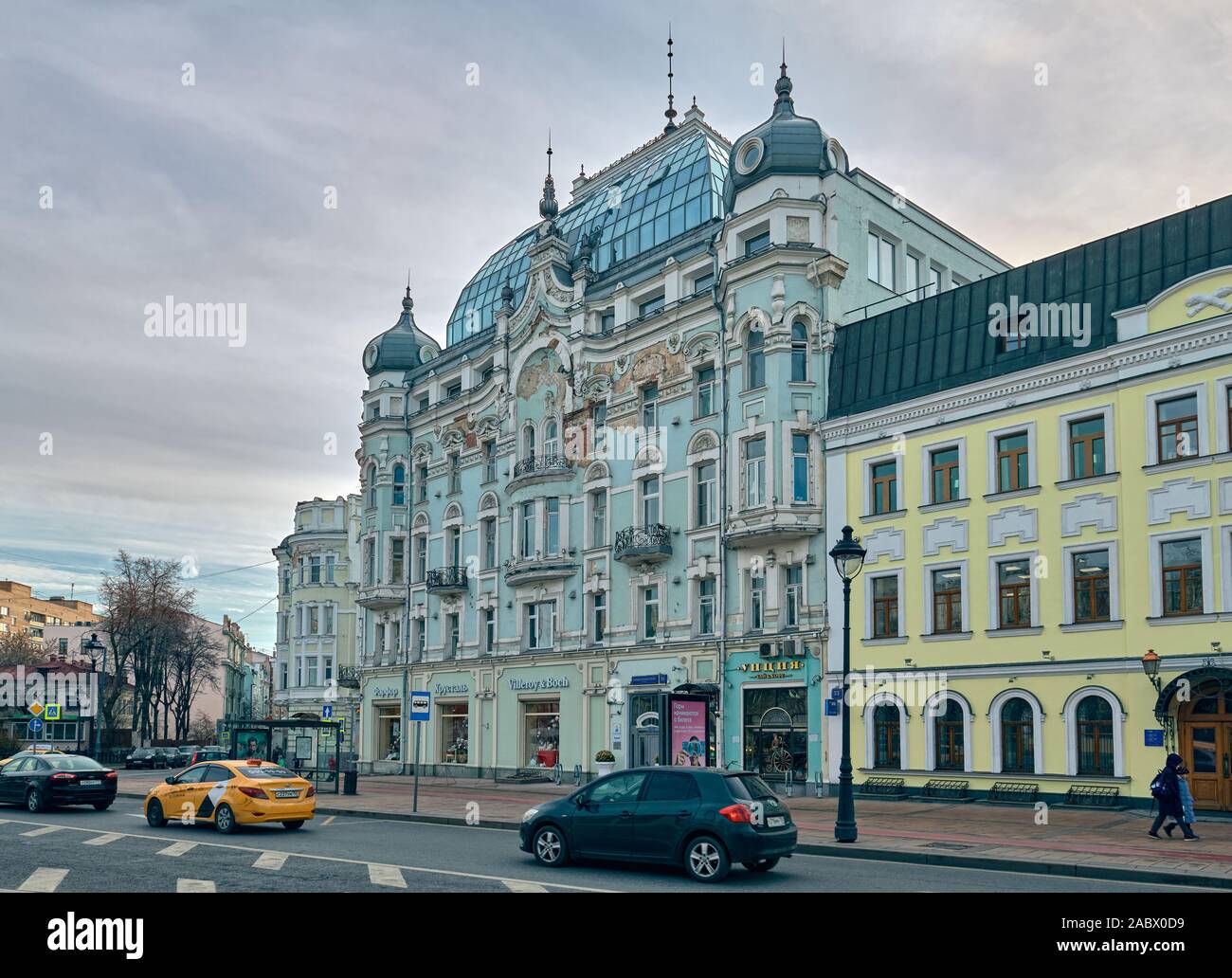 Moscow, Russia, View of the complex of profitable houses David Elkind ...