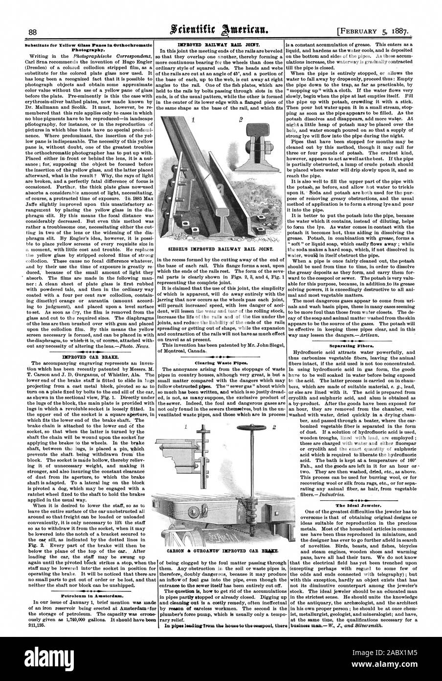 Siegels improved railway rail joint hi-res stock photography and images ...